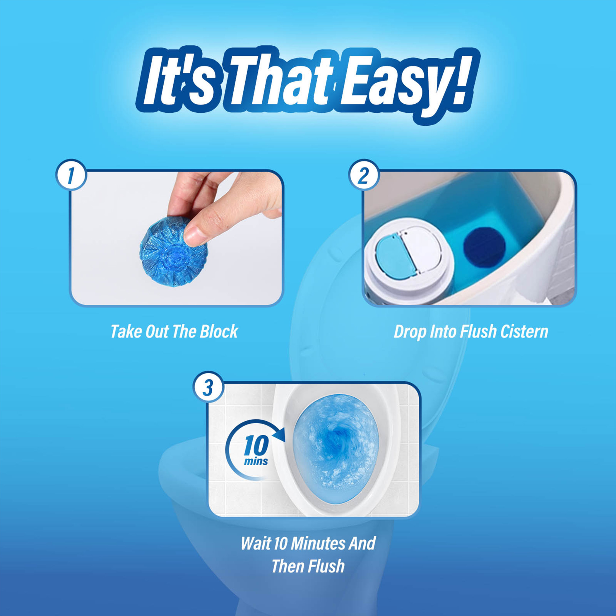 Toilet Blocks Cleaner 6-Pack Box – Fresh – Clark-Kara Pte. Ltd