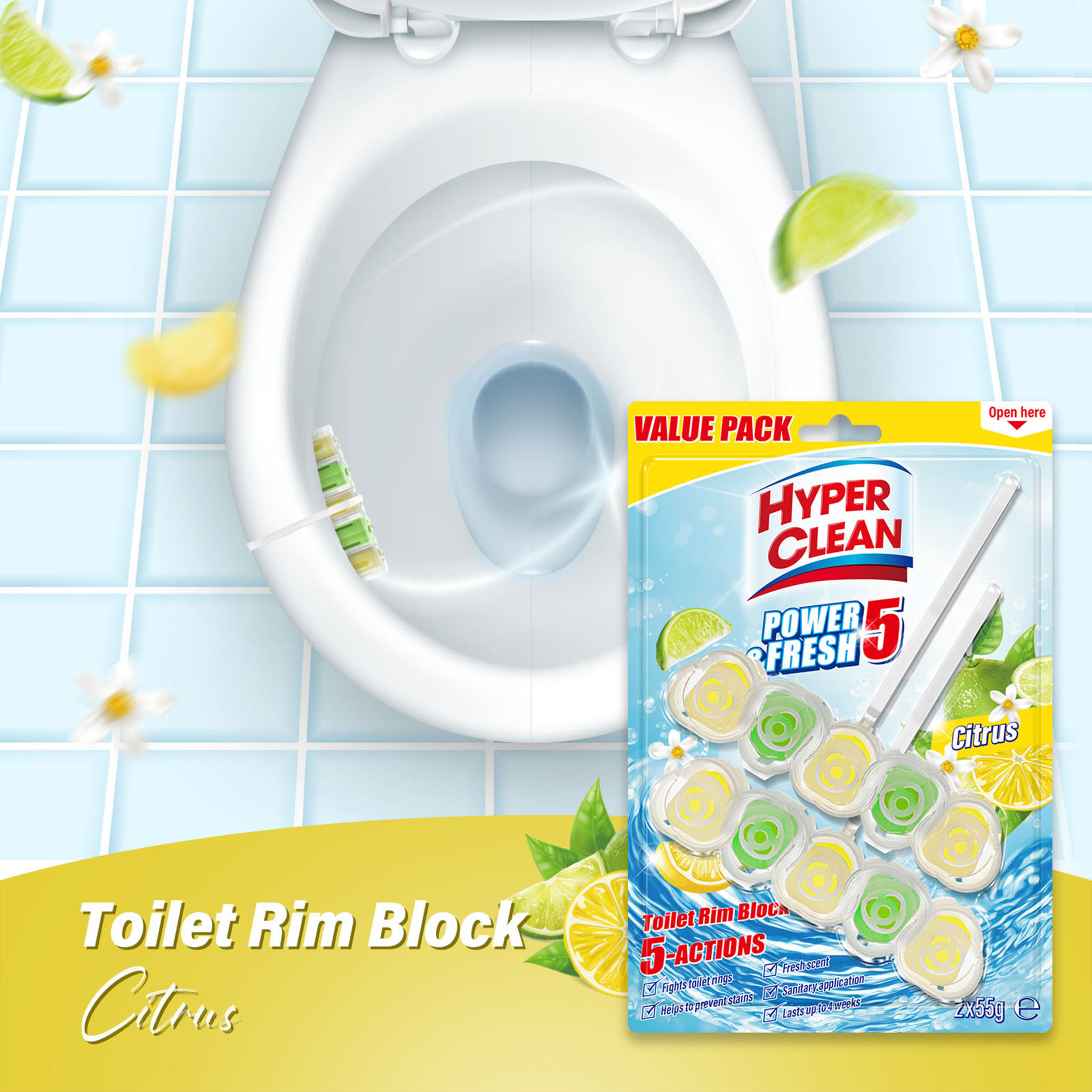 Toilet Rim Blocks 2-Pack – Citrus – Clark-Kara Pte. Ltd