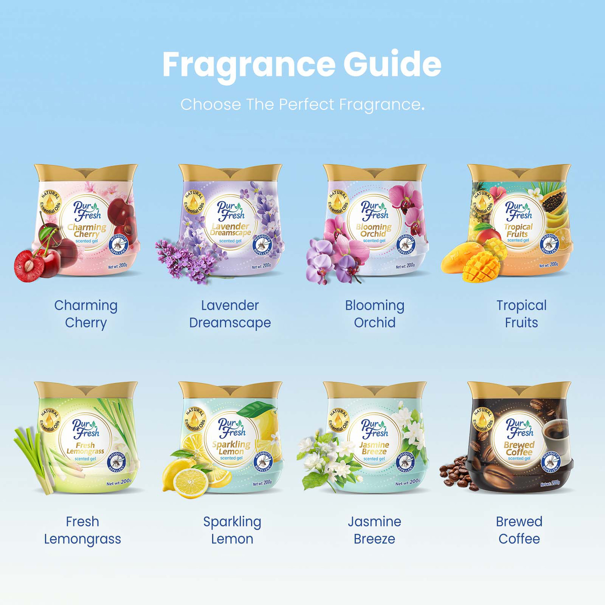 Solid Space Fragrance Gel 200g – Tropical Fruits – Clark-Kara Pte. Ltd