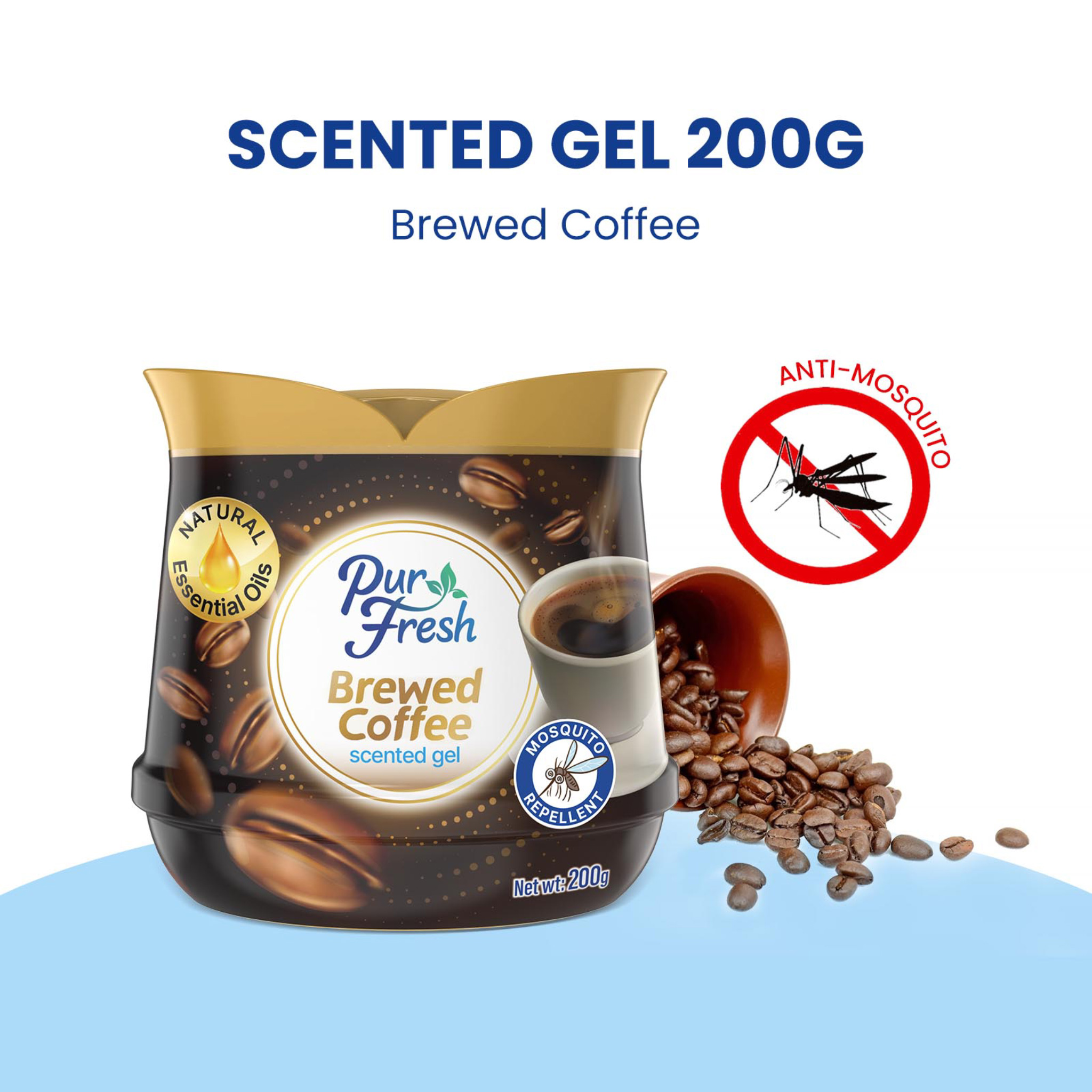 Solid Space Fragrance Gel 200g – Brewed Coffee – Clark-Kara Pte. Ltd