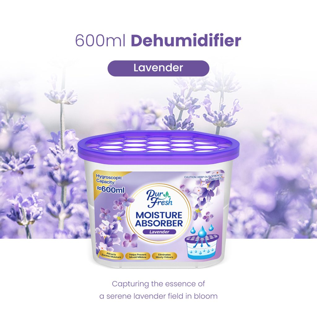 Home Dry Dehumidifying Box 600ml – Lavender – Clark-Kara Pte. Ltd