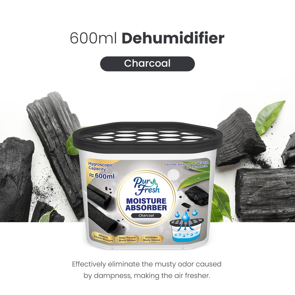 Home Dry Dehumidifying Box 600ml – Charcoal – Clark-Kara Pte. Ltd